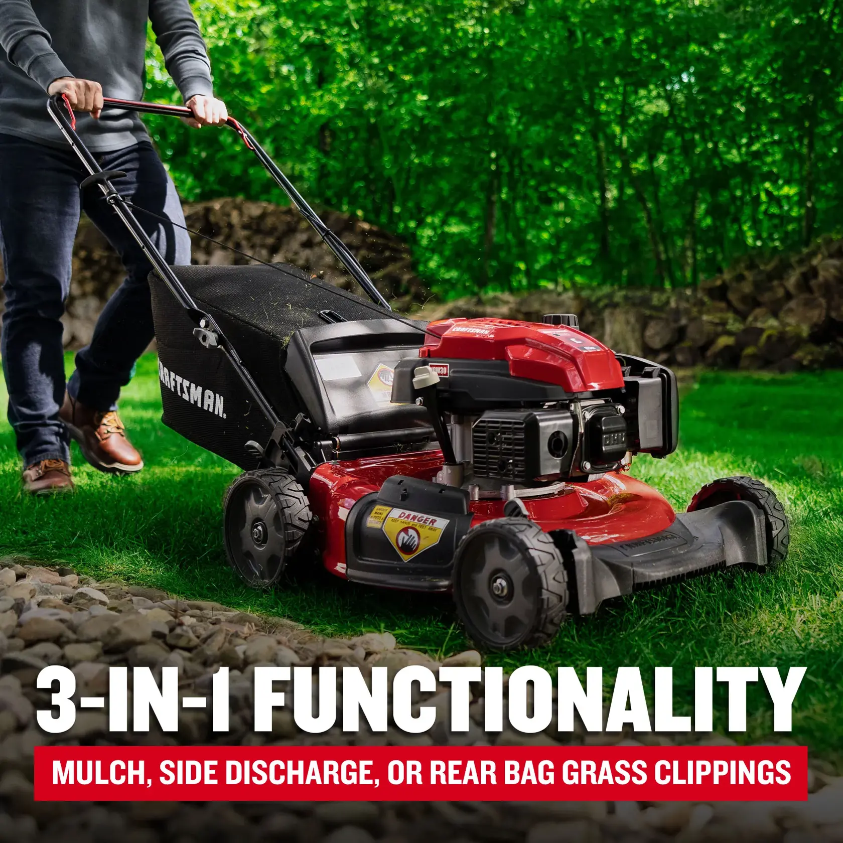 CRAFTSMAN 21-Inch 163cc Gas Push Lawn Mower