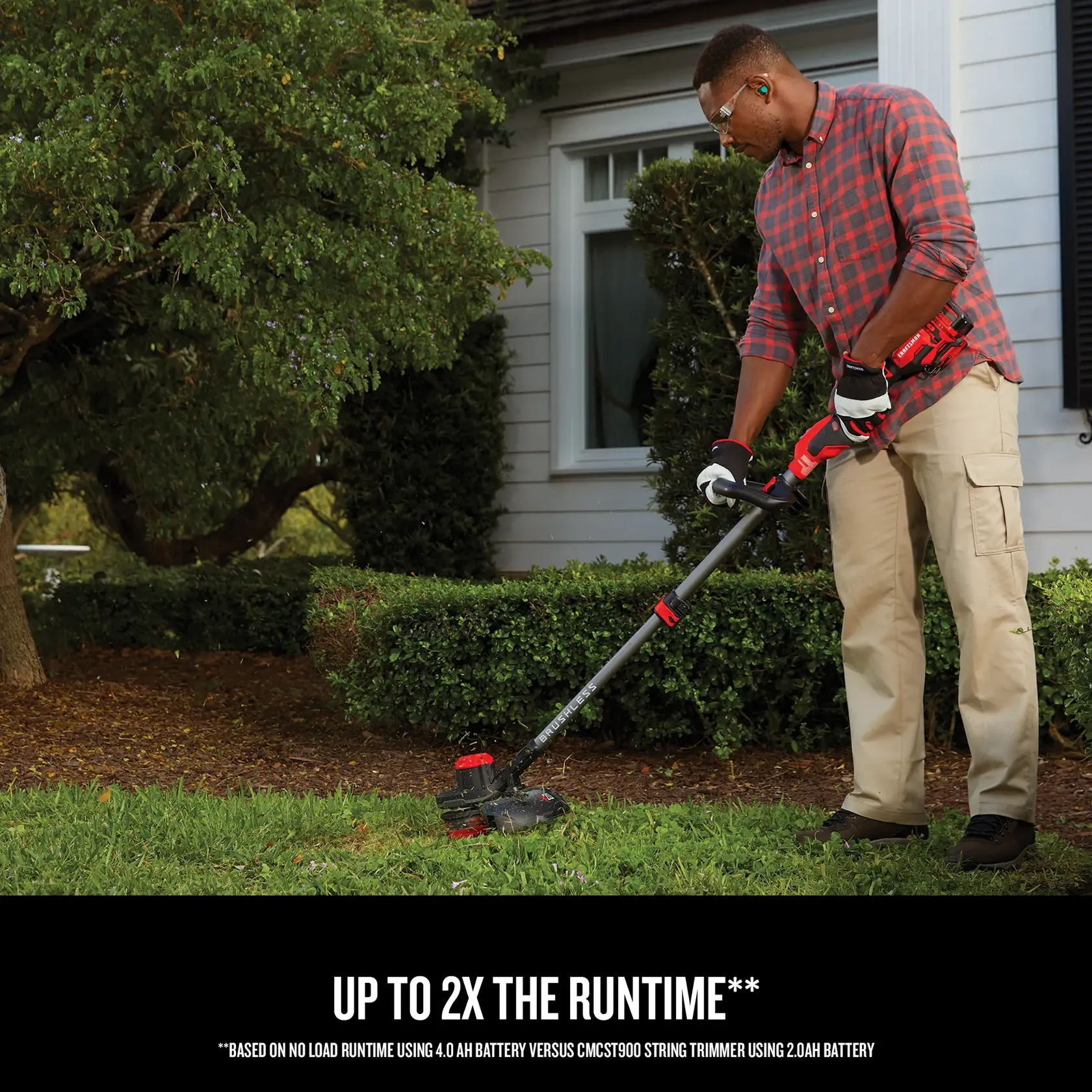 CRAFTSMAN V20* Brushless Cordless WEEDWACKER® 13-Inch String Trimmer ...