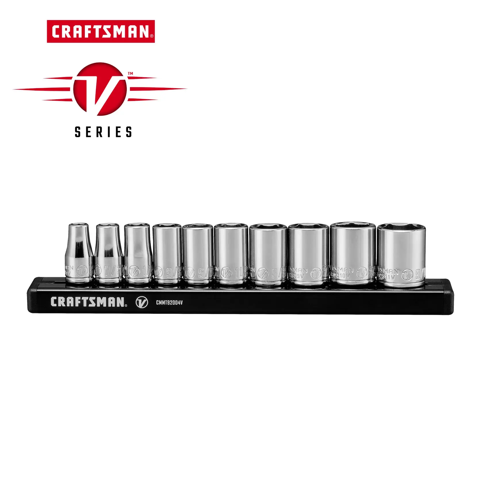 CRAFTSMAN V-Series™ 1/4-Inch Drive 6-Point Standard (SAE) Shallow ...