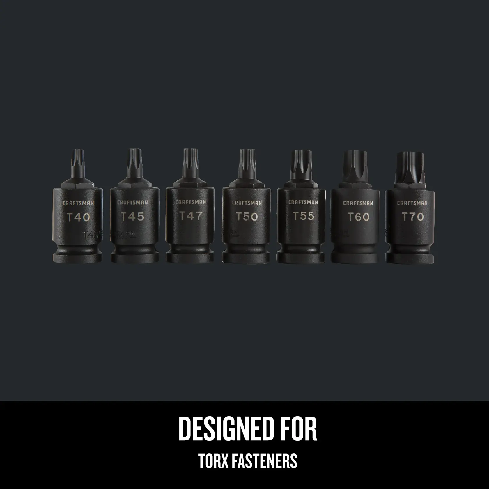 CRAFTSMAN 1/2-Inch Drive TORX™ Bit Impact Socket Set (7-Piece)