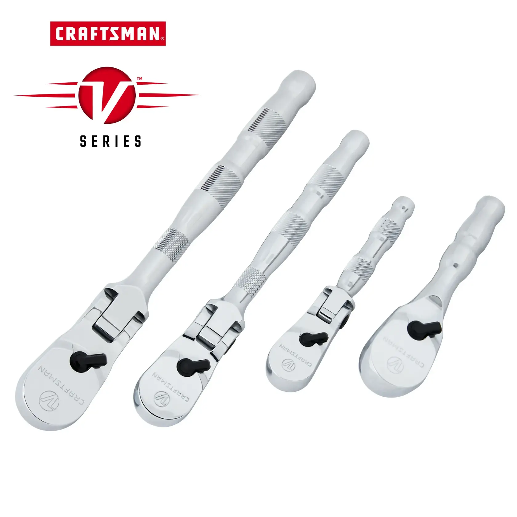 CRAFTSMAN V-Series™ 1/4-Inch, 3/8-Inch and 1/2-Inch Drive Ratchet Set ...
