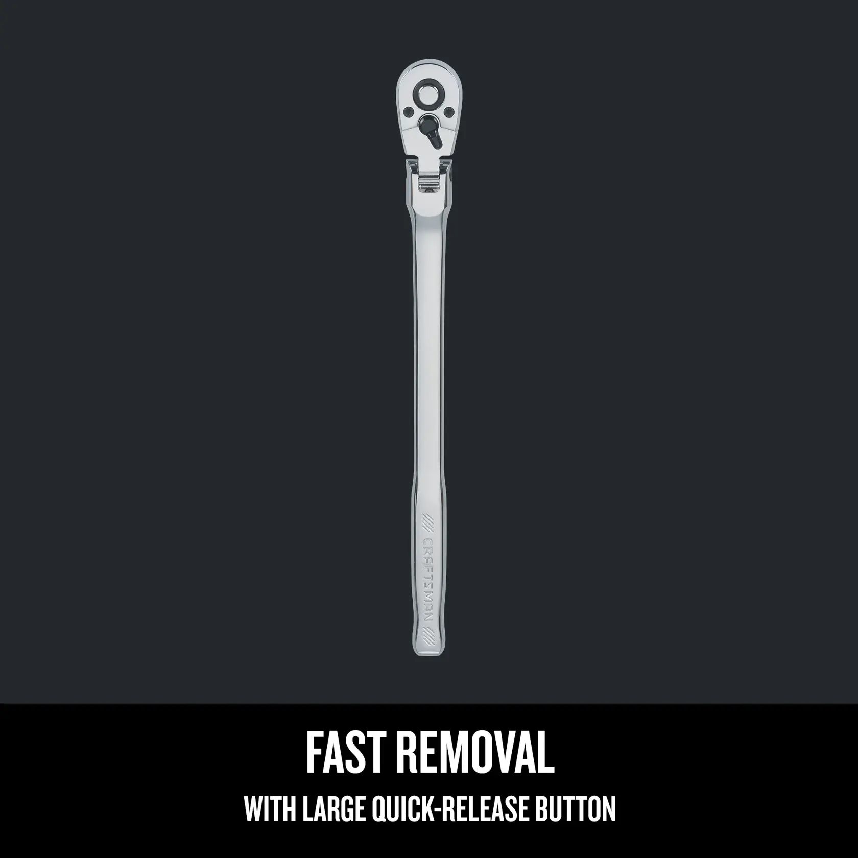 CRAFTSMAN 3/8-Inch Drive 36 Tooth Long-Handle Flex Head Ratchet