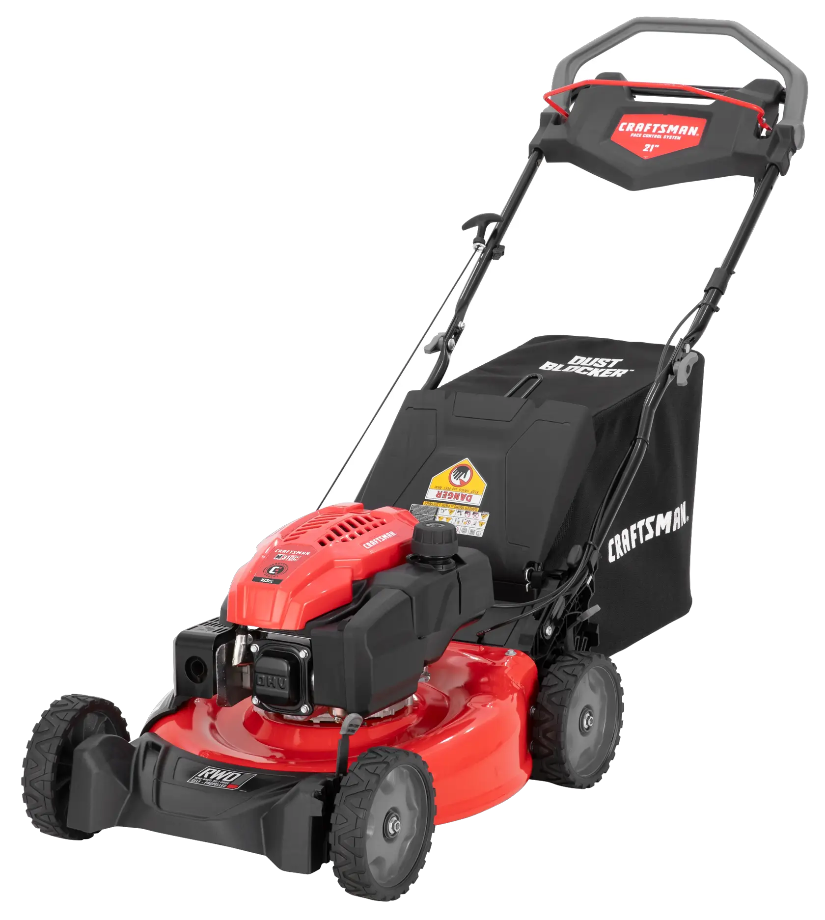 CRAFTSMAN 21-Inch 163cc RWD Gas Self-Propelled Lawn Mower