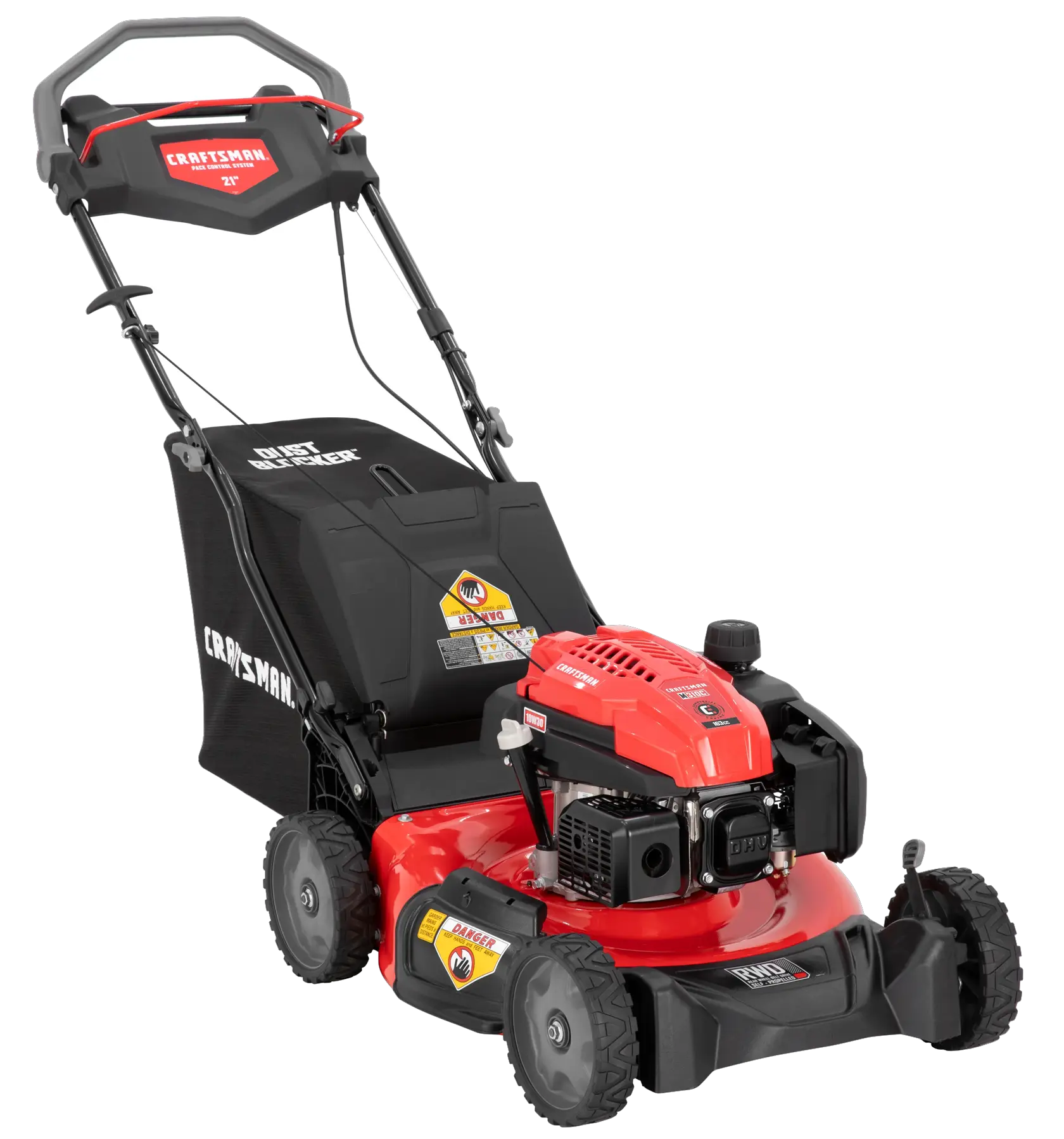 CRAFTSMAN 21-Inch 163cc RWD Gas Self-Propelled Lawn Mower