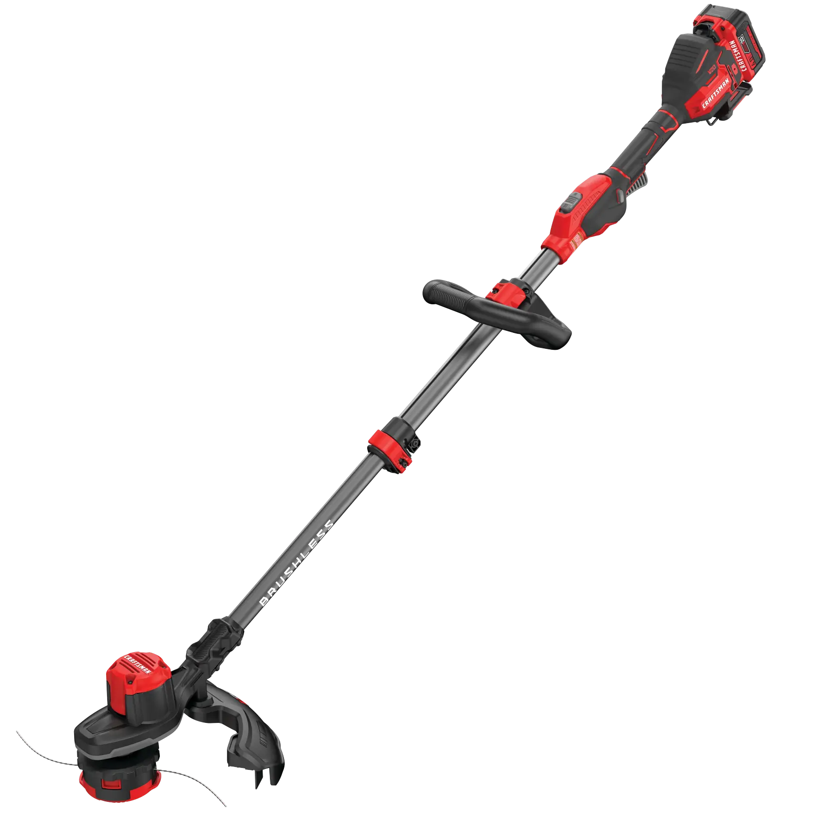 CRAFTSMAN V20* Brushless Cordless WEEDWACKER® 13-Inch String Trimmer with QUICKWIND®, (1) 4.0Ah ...
