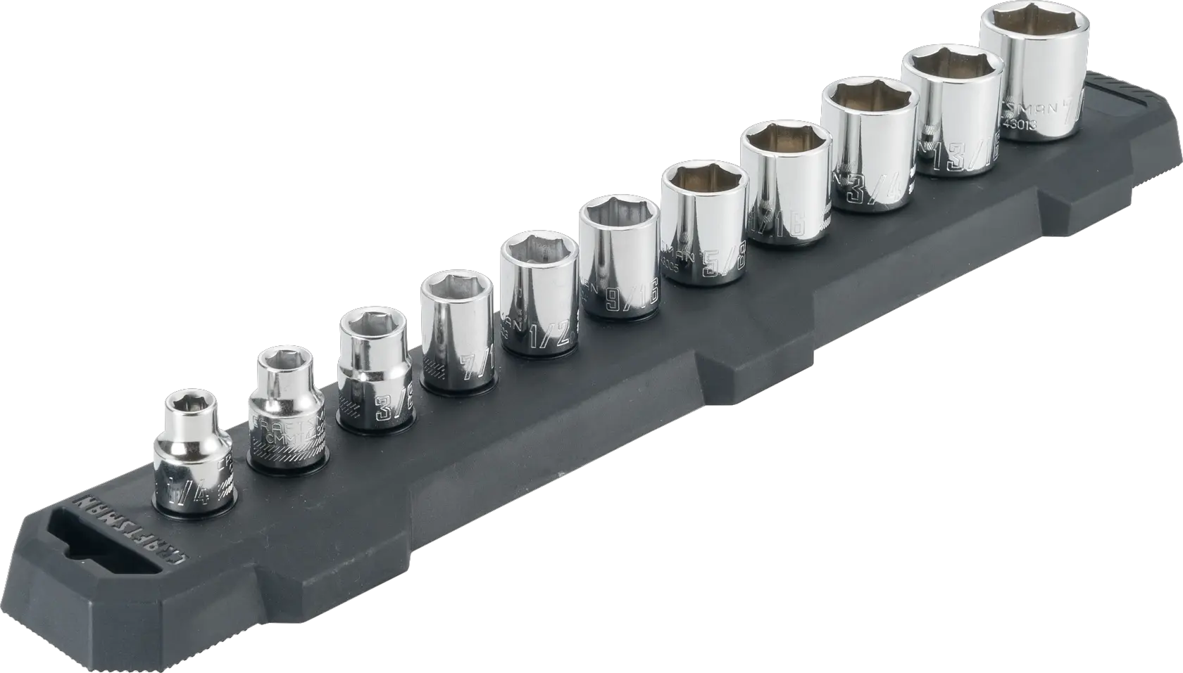 CRAFTSMAN 3/8-Inch Drive 6-Point Standard (SAE) Socket Set (11-Piece)