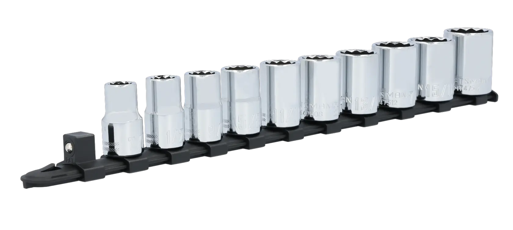 CRAFTSMAN 1/2 in. Drive SAE 12 Point Socket Set (11-Piece)