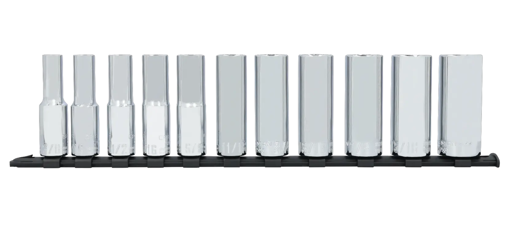 CRAFTSMAN 1/2-Inch Drive 12-Point Standard (SAE) Deep Socket Set (11-Piece)