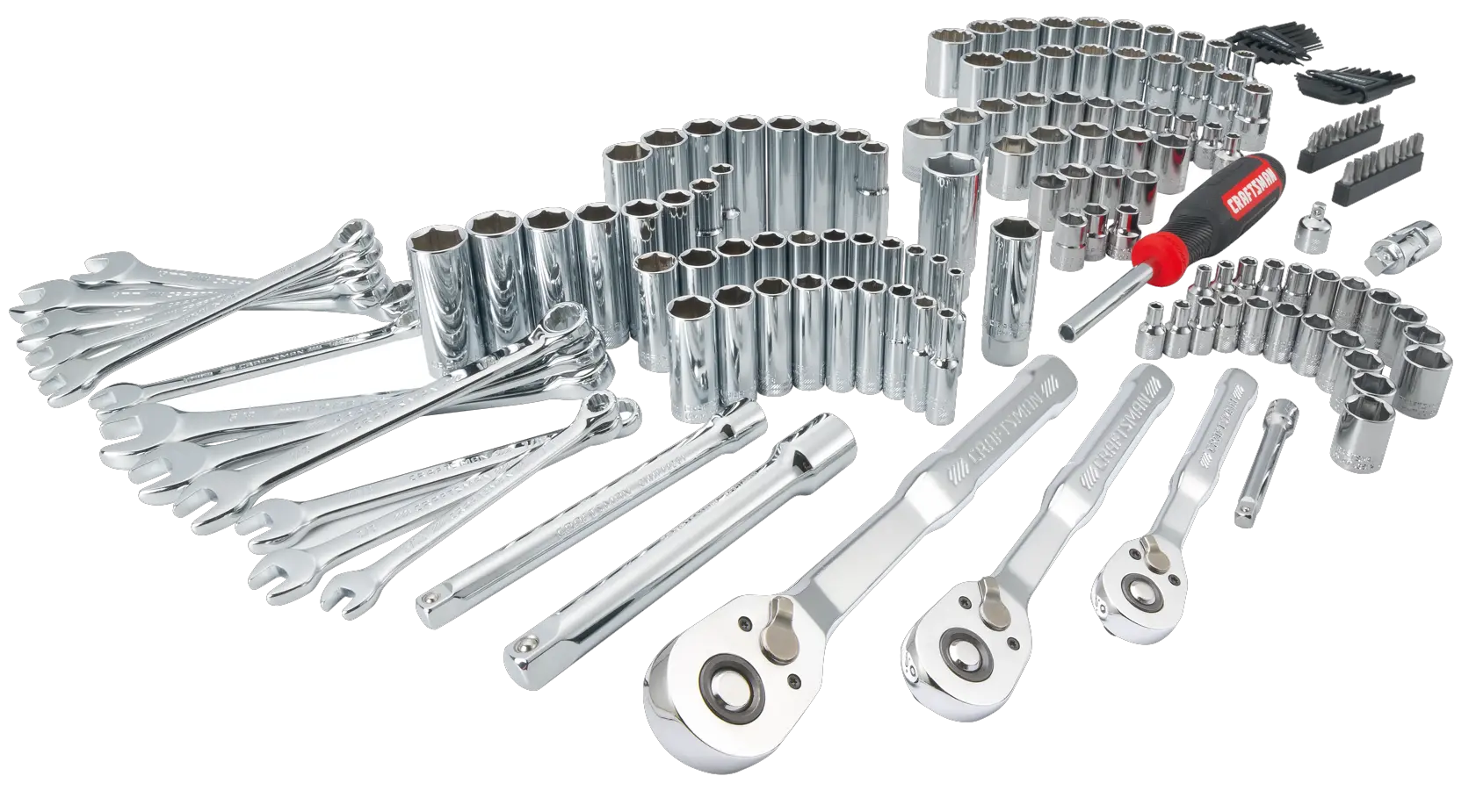 CRAFTSMAN Standard (SAE) and Metric Mechanics Tool Set with Case (159-Piece)