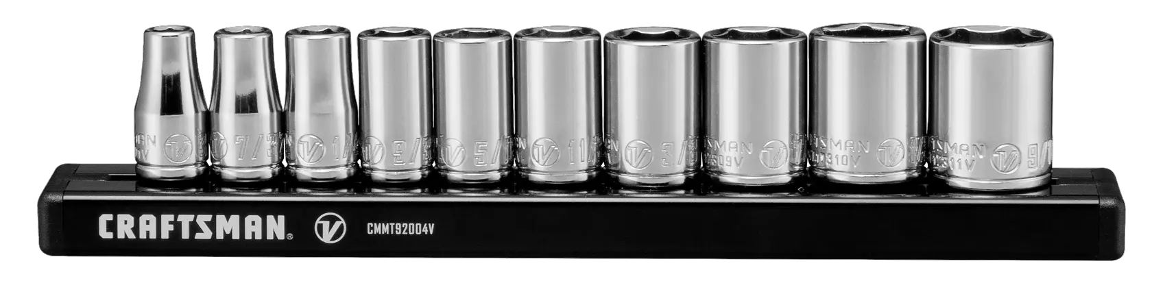 CRAFTSMAN V-Series™ 1/4-Inch Drive 6-Point Standard (SAE) Shallow ...