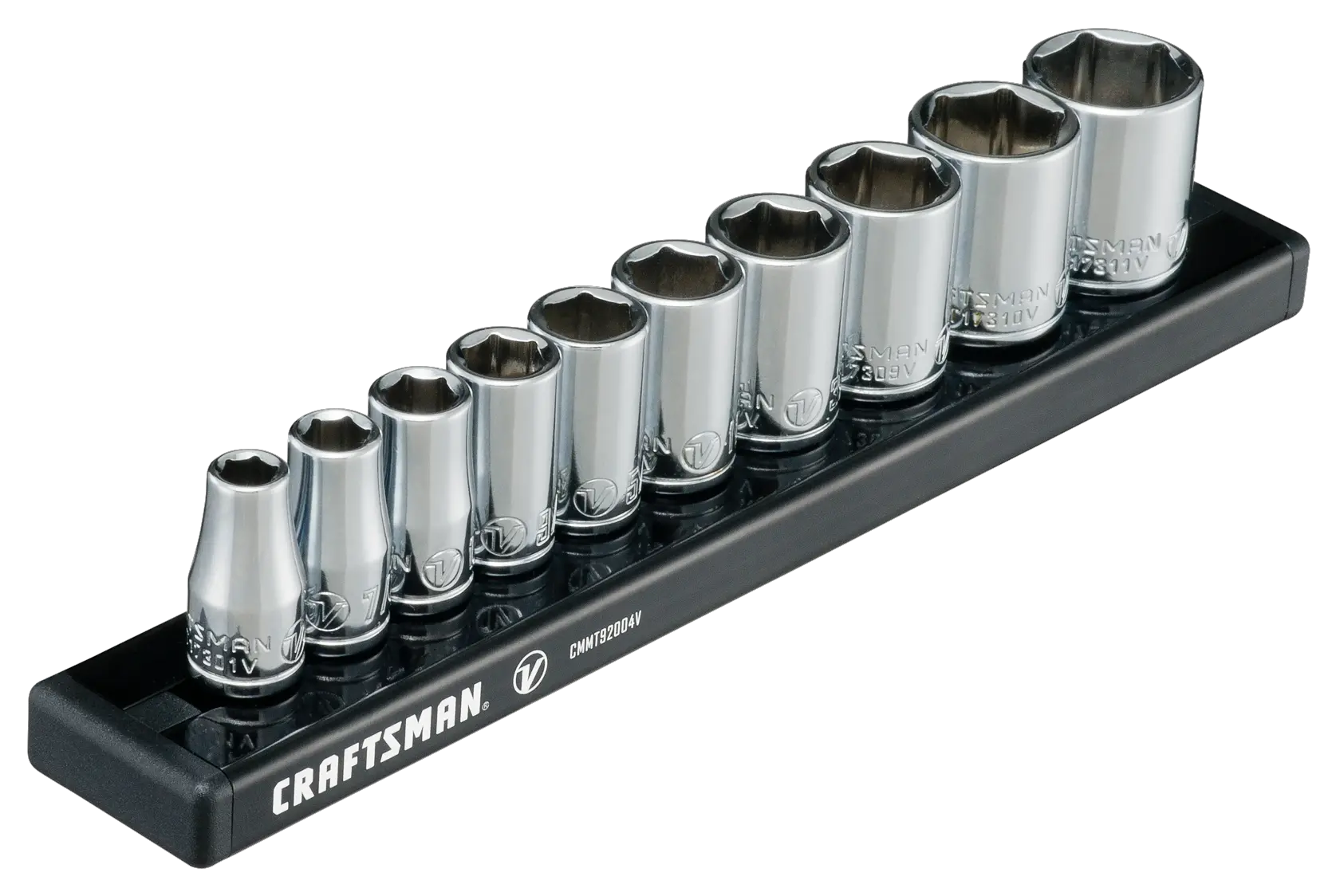 CRAFTSMAN V-Series™ 1/4-Inch Drive 6-Point Standard (SAE) Shallow ...