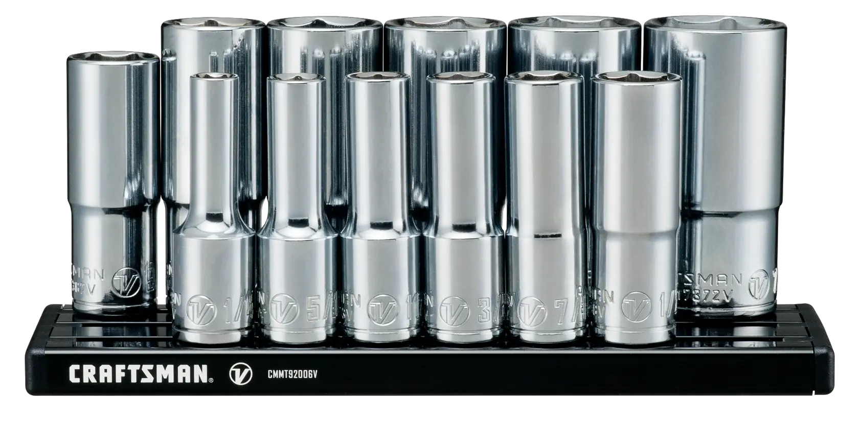 CRAFTSMAN V-Series™ 3/8-Inch Drive 6-Point Standard (SAE) Deep Socket ...