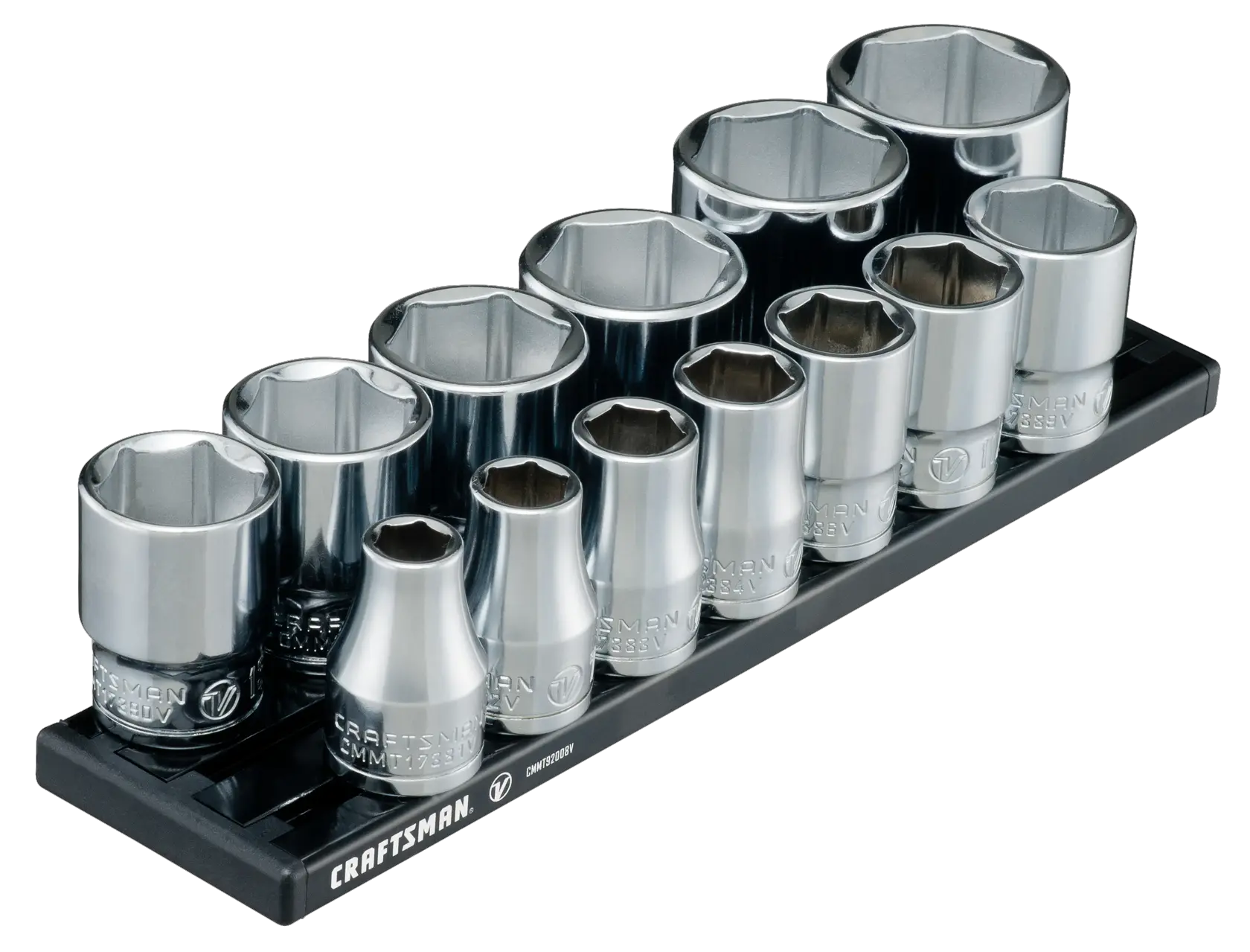 CRAFTSMAN V-Series™ 1/2-Inch Drive 6-Point Standard (SAE) Socket Set ...