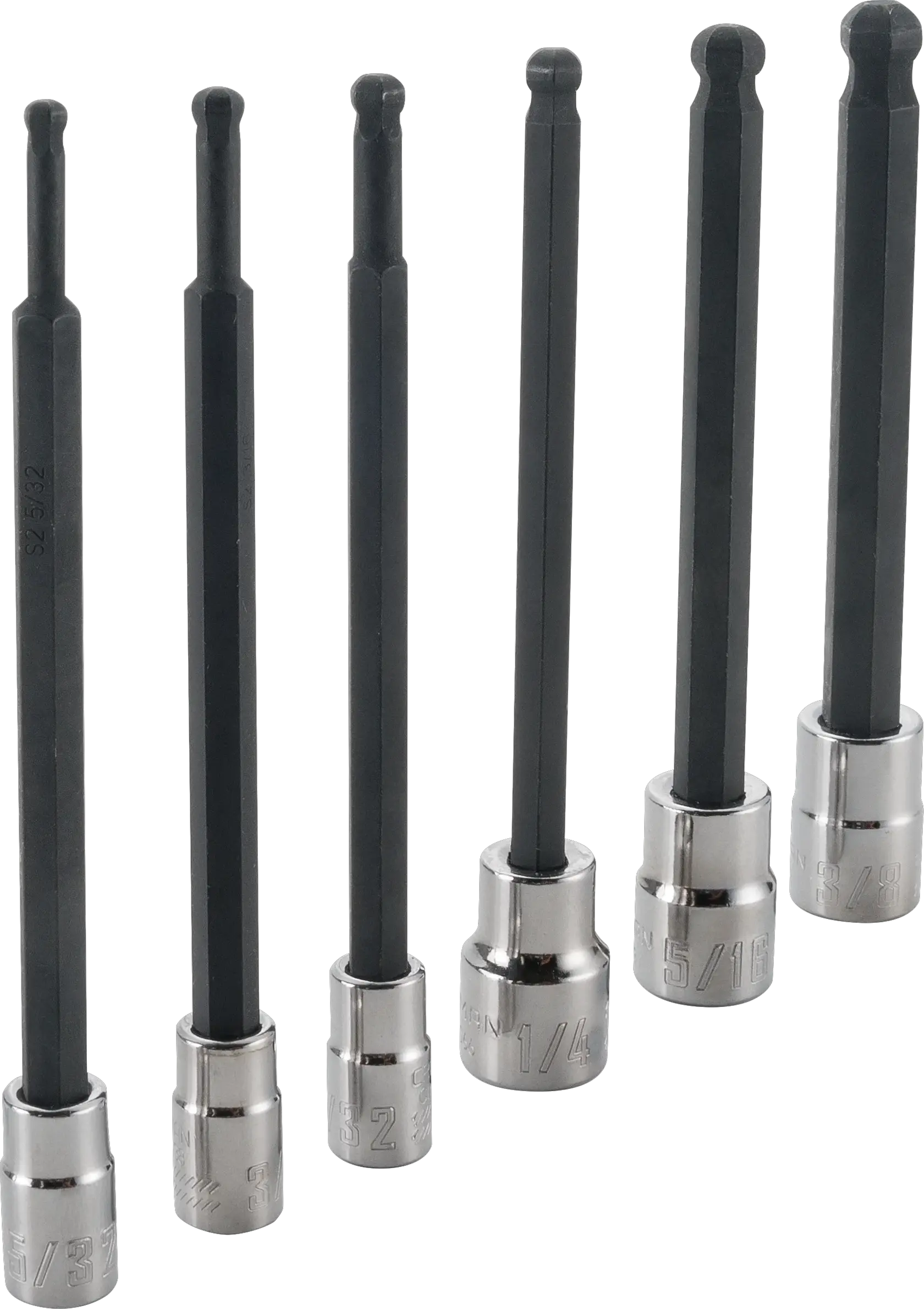 CRAFTSMAN 1/4-Inch and 3/8-Inch Drive Standard (SAE) Ball End Hex Bit ...