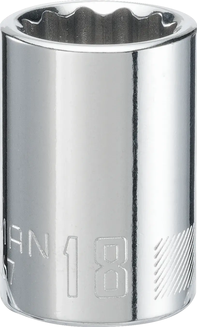 CRAFTSMAN 1/2-Inch Drive 18mm 12-Point Metric Shallow Socket