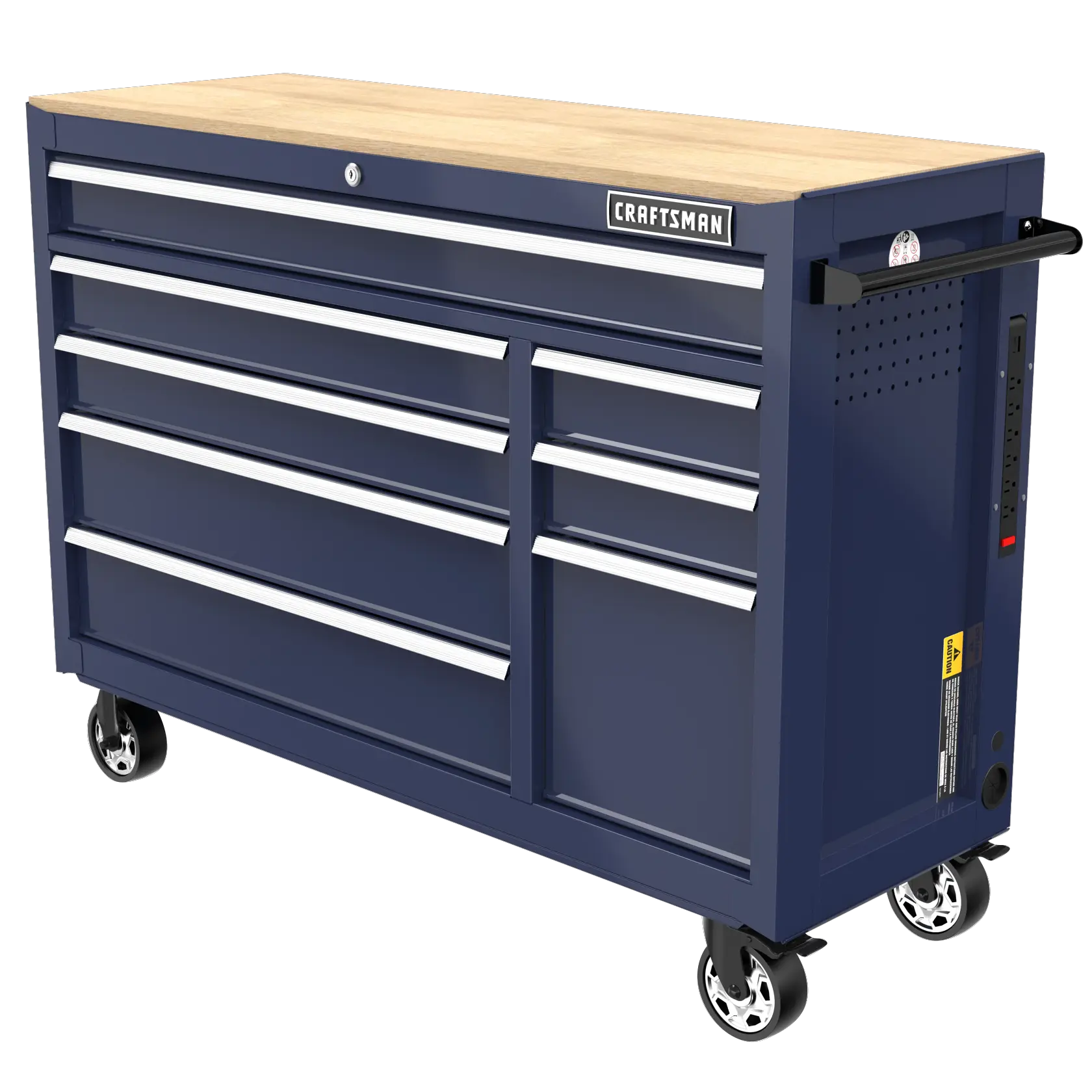 CRAFTSMAN S2000 Series 52-Inch 8-Drawer Mobile Workstation (Midnight Blue)