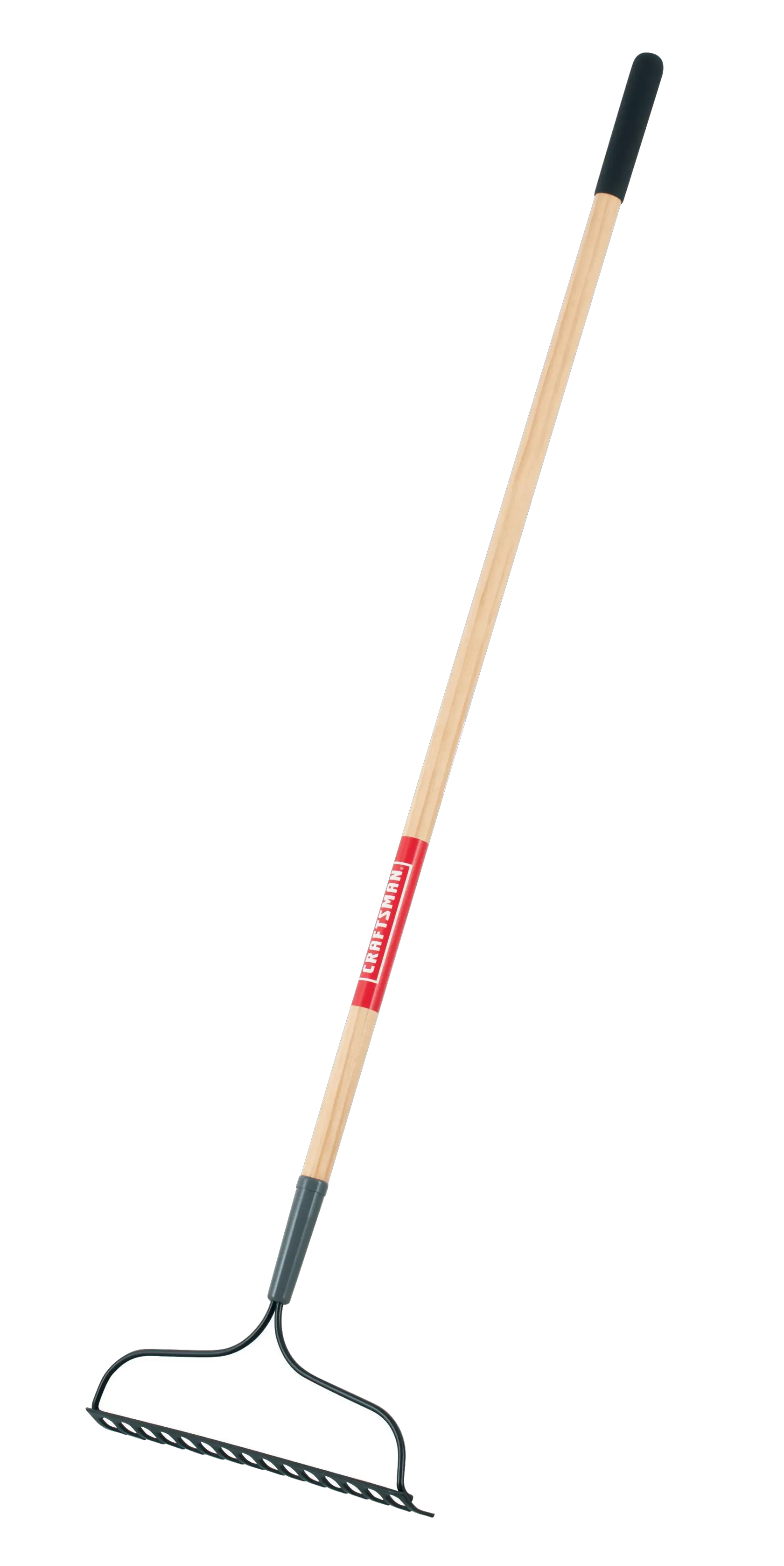 CRAFTSMAN 15-Inch Steel Leaf and Lawn Rake with Wood Handle