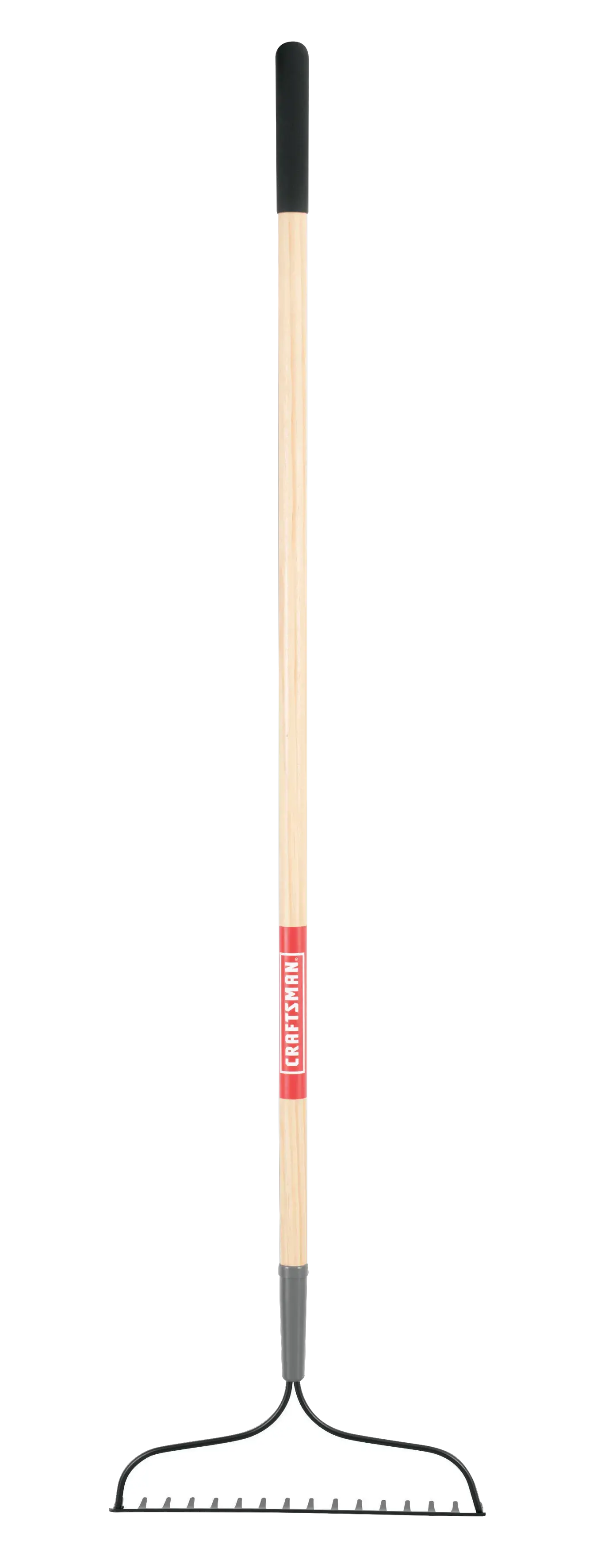 CRAFTSMAN 15-Inch Steel Leaf and Lawn Rake with Wood Handle