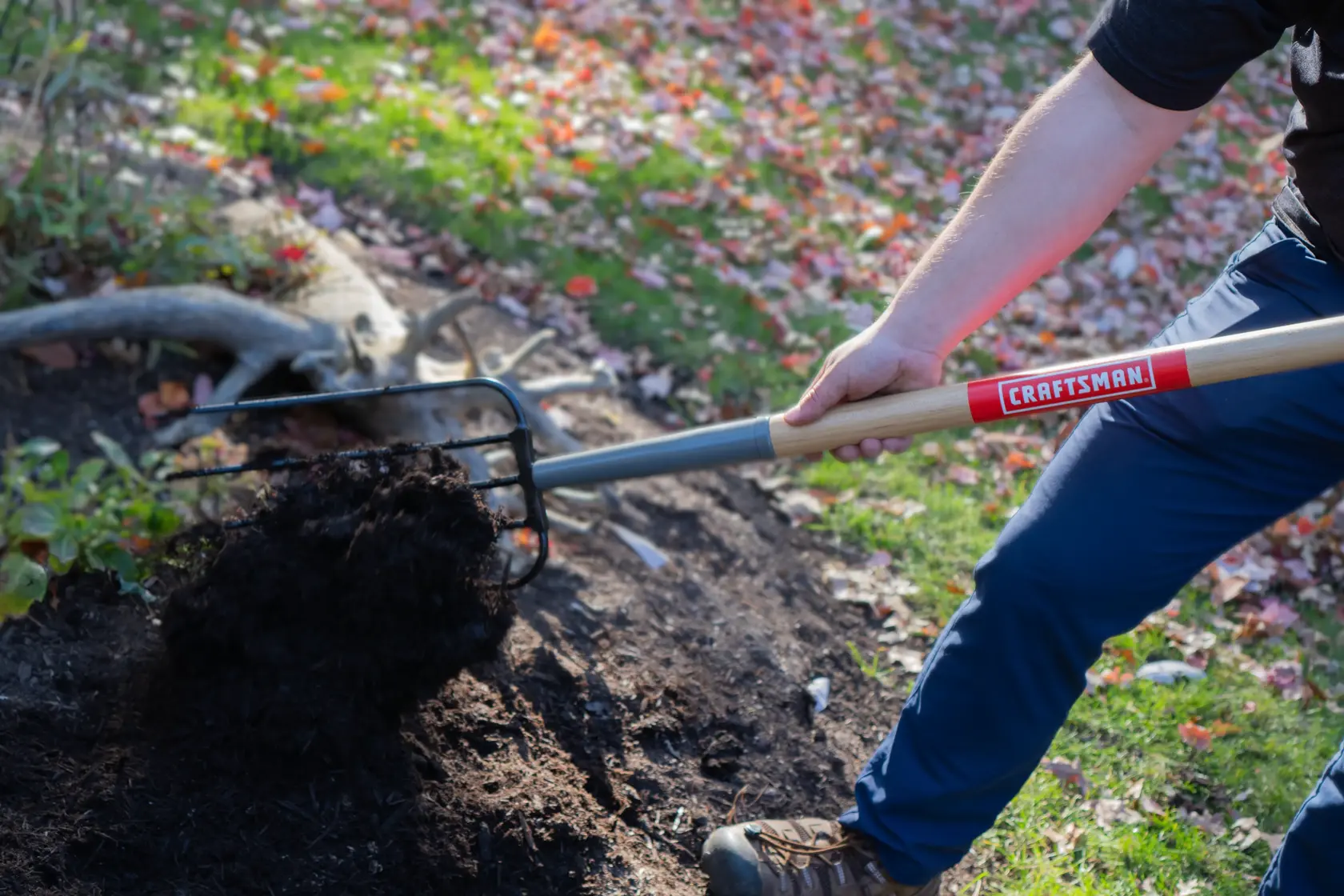 CRAFTSMAN 48-Inch Forged 5-Tine Manure Fork