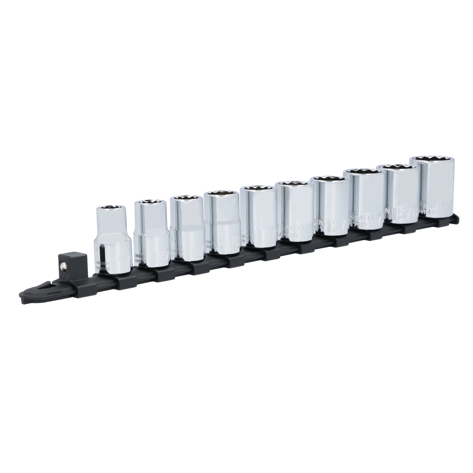 CRAFTSMAN 1/2 in. Drive SAE 12 Point Socket Set (11-Piece)