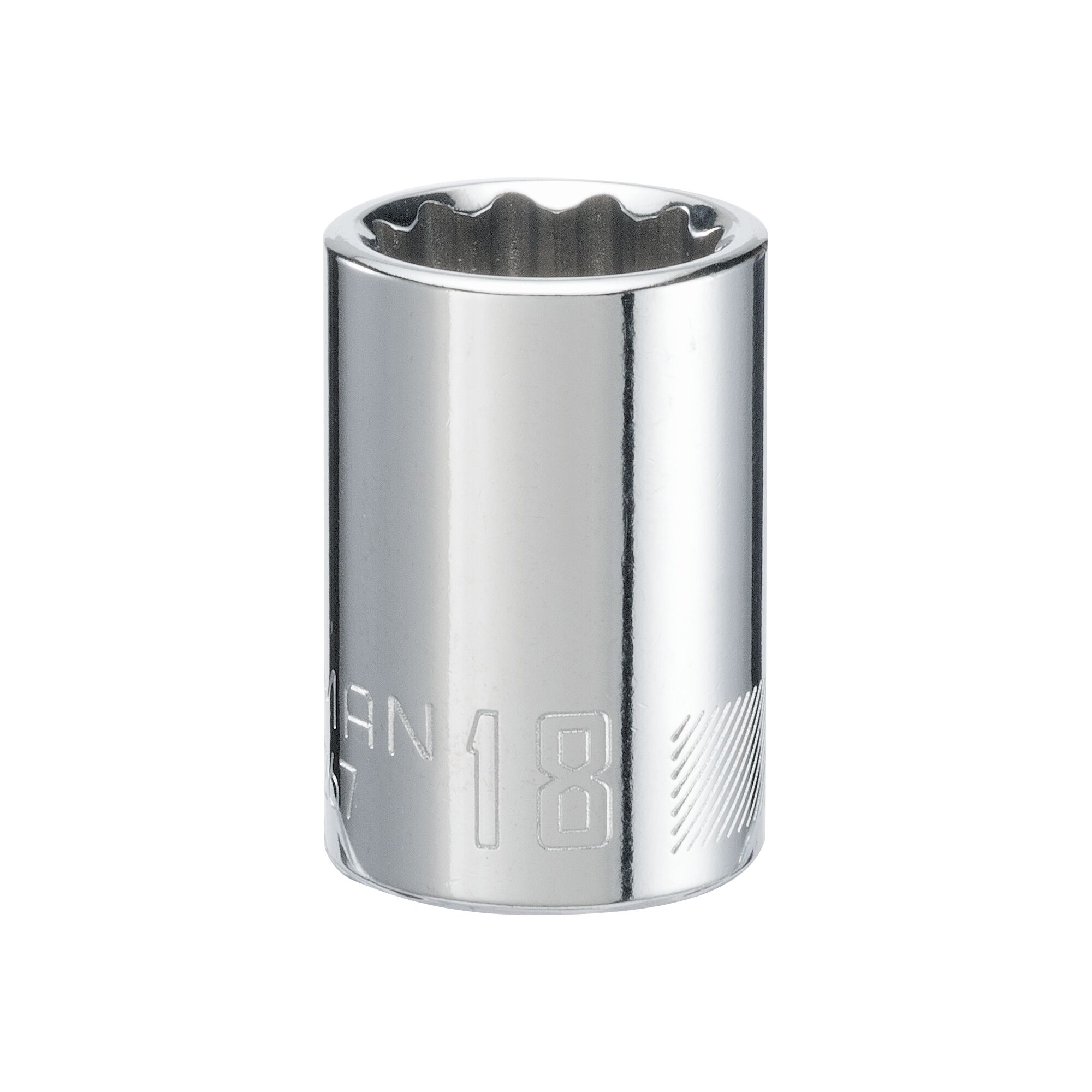 CRAFTSMAN 1/2-Inch Drive 18mm 12-Point Metric Shallow Socket