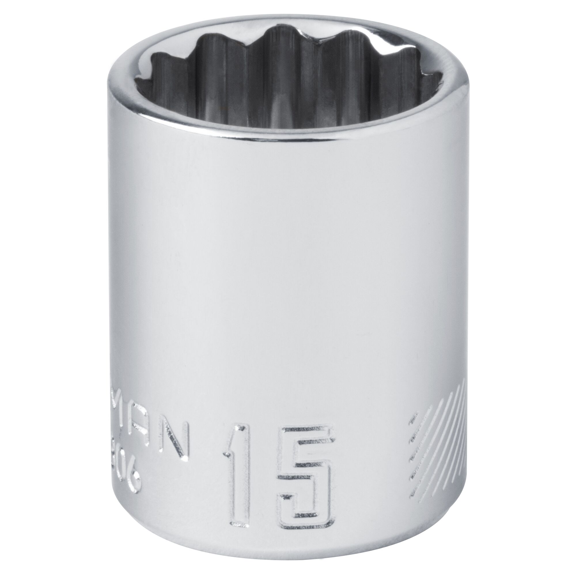 CRAFTSMAN 1/8-Inch Drive 15mm 12-Point Metric Socket