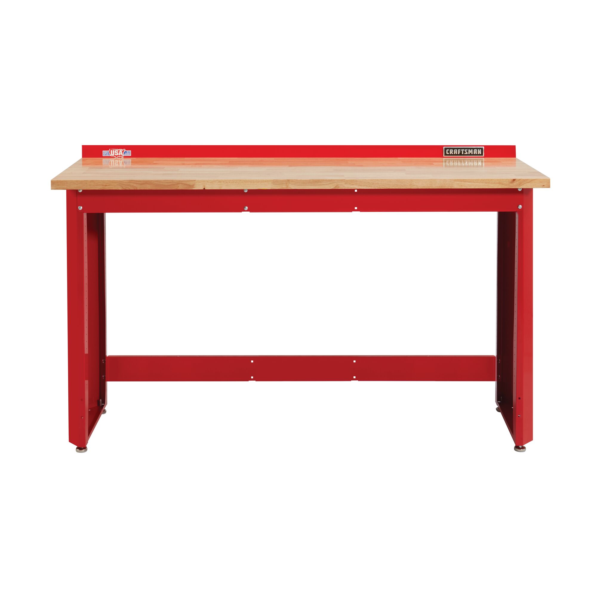 CRAFTSMAN 6 ft. Wide Workbench with Butcher Block Top (Red)