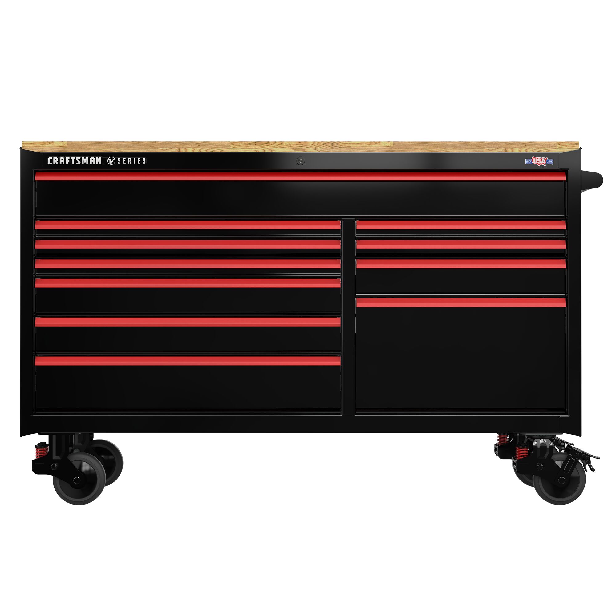 CRAFTSMAN V-SERIES™ 63-Inch 11-Drawer Mobile Workstation (Black)