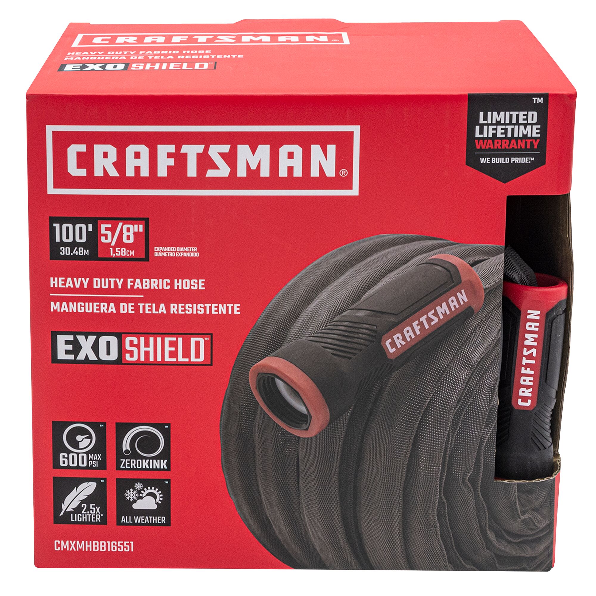 CRAFTSMAN 5/8-Inch x 100 ft. Fabric Water Hose