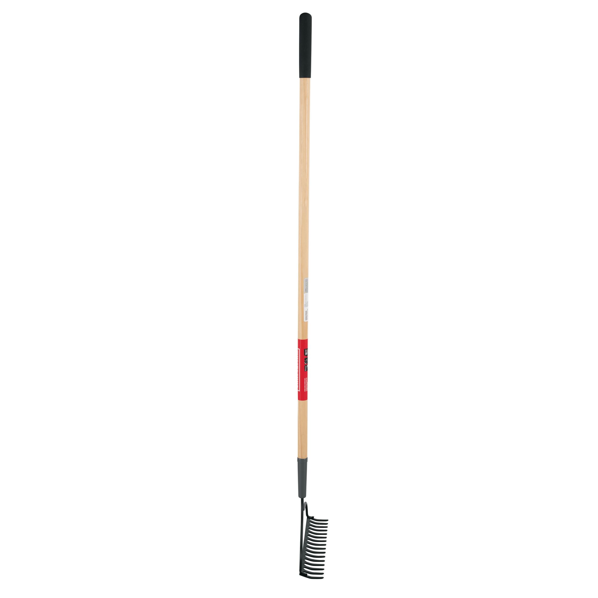 CRAFTSMAN 15-Inch Steel Leaf and Lawn Rake with Wood Handle
